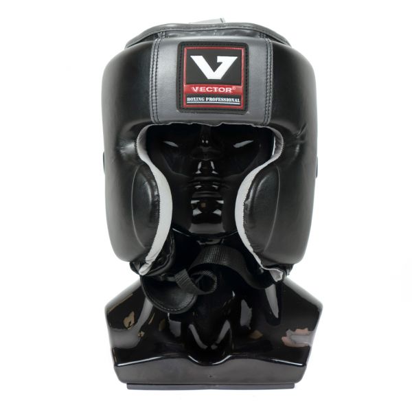 Шлем мексиканского стиля Vector Boxing Mex Head M (55 - 57) черный FLEX ...